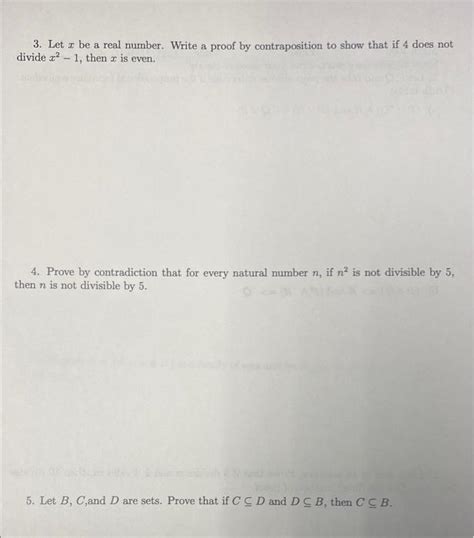 Solved Let X Be A Real Number Write A Proof By Chegg