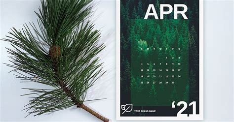 Wall Calendar 2021 Template By Boriscupac On Envato Elements