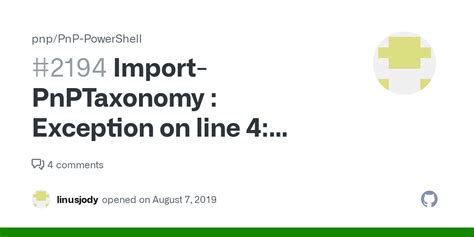 Import Pnptaxonomy Exception On Line 4 Access Denied · Issue 2194