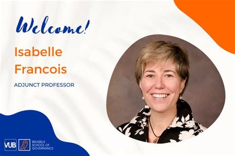 We Are Pleased To Welcome Isabelle Francois Ph D To The Brussels School Of Governance As