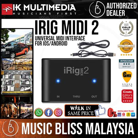 Ik Multimedia Irig Midi 2 Universal Midi Interface For Iosandroid Total Music Gear All In Ik Multimedia Irig Midi 2 Universal Midi Interface For Iosandroid Total Music Gear All In