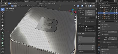 Modifiers Embedding Text In Curved Surface Blender Stack Exchange