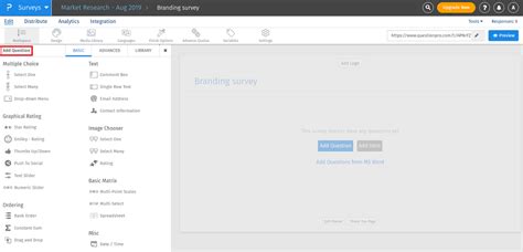 Add Questions QuestionPro Help Document
