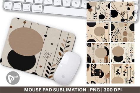 Mouse Pad Organic Elements Pattern Graphic By Artnoy Creative Fabrica