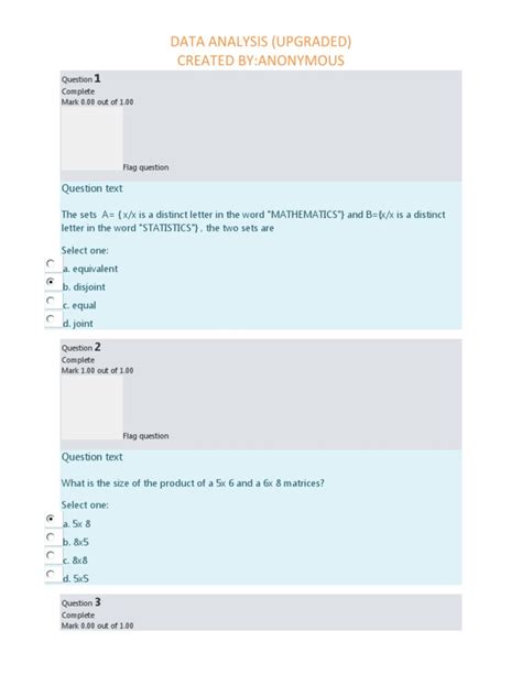 Data Analysis Q1 Finals Pdf Analytics Business Intelligence