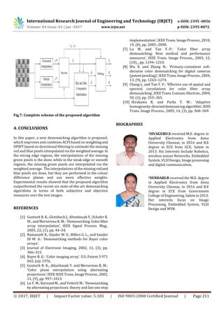 Effective Demosaicking For Bayer Color Filter Arrays With Directional Filtering And Weighting