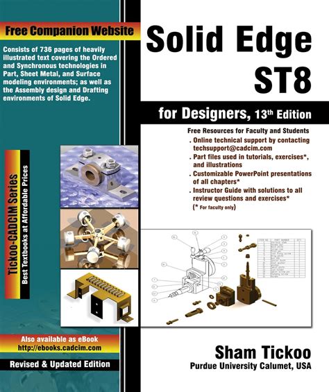 solid edge st8 for designers prof sham tickoo cadcim technologies