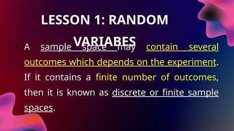 MODULE Random Variables And Probability Distributions Quarter Statistics And Probability Pptx