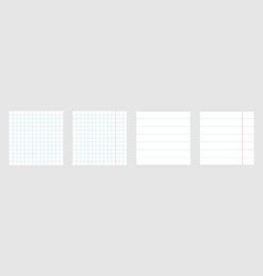 Seamless Grid Background Lined Sheet Of Paper Vector Image