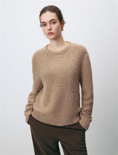 Женский джемпер из пряжи с шерстью альпака Id5401803107 62 купить в интернет магазине Idol по