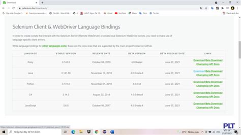 KiỂm ThỬ TỰ ĐỘng VỚi Selenium Webdriver HƯỚng DẪn CÀi ĐẶt Selenium Webdriver Plt Solutions