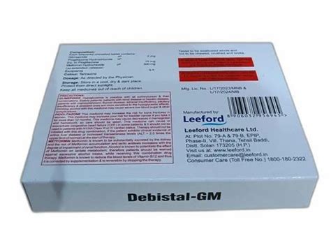 Glimepiride Pioglitazone And Metformin Hydrochloride Extended Release Tablets At ₹ 250 Box