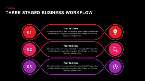 Staged Business Workflow PowerPoint Template And Keynote