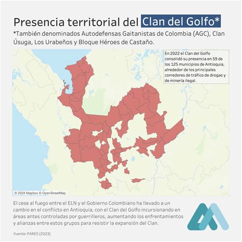 ¿cuál Es La Presencia Territorial Del Clan Del Golfo En Antioquia Al