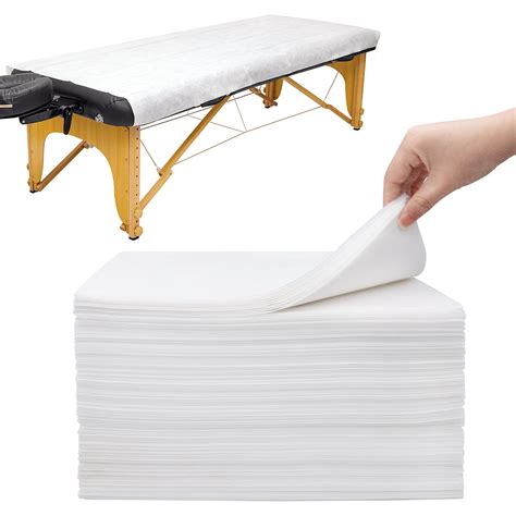 Xiaozhifu 60 Pieces Disposable Bed Sheet Disposable Massage Table Bed