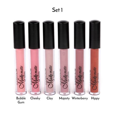 Matte Lip Gloss Sets Of 6 Bellechic