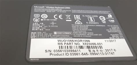 2000 Model Lot Of 5 Microsoft Wireless Keyboard