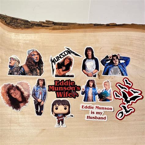 Stranger Ed Munson Stickers Eddie Stickers Eddie Munsun Stickers Sold By Dubious Talc Sku