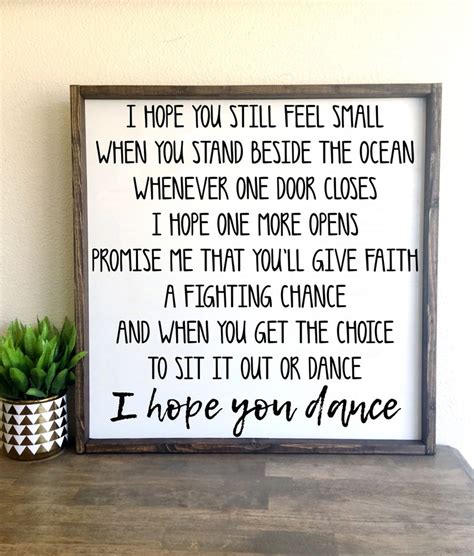 I Hope You Dance Lee Ann Womack Etsy