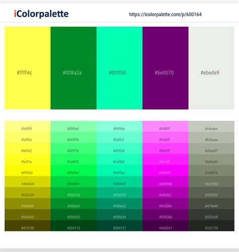 Green White Color Palettes — Schemes Hex Codes And Gradient Ideas