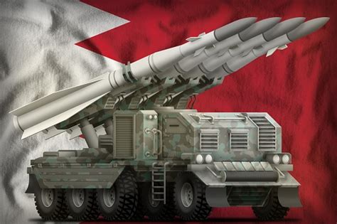 바레인의 국기 배경 북극 위장의 전술 단거리 탄도 미사일 3 차원 일러스트 레이 션 겨울에 대한 스톡 사진 및 기타 이미지 겨울 군사 기 Istock
