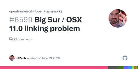 Big Sur Osx 110 Linking Problem · Issue 6599 · Openframeworks