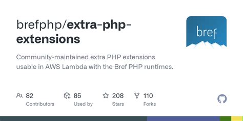 Github Brefphpextra Php Extensions Community Maintained Extra Php Extensions Usable In Aws