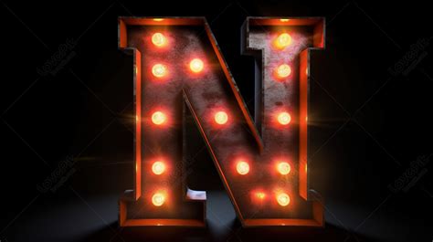 Hình Nền Chữ M Viết Hoa 3d Với Nền Bóng đèn Chiếu Sáng Tạo Hiệu ứng ấn Tượng Đèn Nền Hình Nền