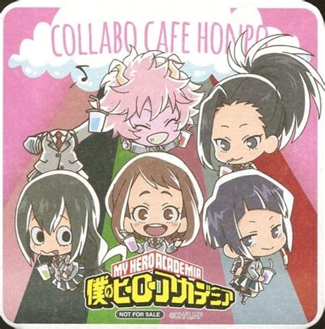 駿河屋 【シークレット】 集合 6人 女子 オリジナルコースター 「僕のヒーローアカデミア×collabo Cafe Honpo 第二弾
