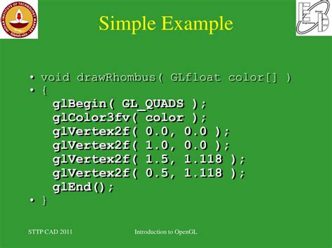 PPT Introduction To OpenGL PowerPoint Presentation Free Download ID