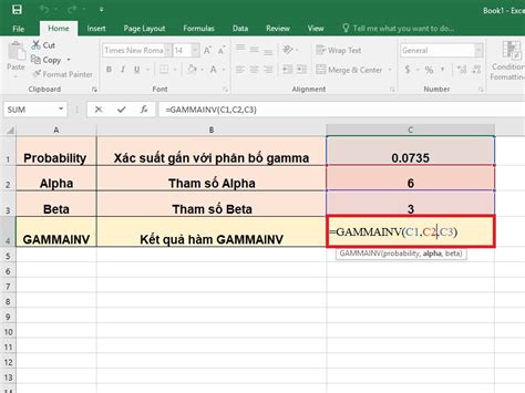 Hướng Dẫn Sử Dụng Hàm Gammainv Trong Excel Vô Cùng Nhanh Chóng