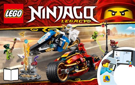 Manual Lego Set Ninjago A Mota De Espadas Do Kai E A Mota De Neve Do Zane