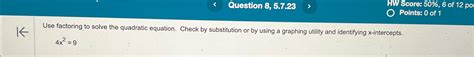 Solved Question 8 5 7 23hw Score 50 6 ﻿of 12 ﻿popoints