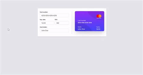 Tailwind Css Creating A Simple And Modern Payment Card Form