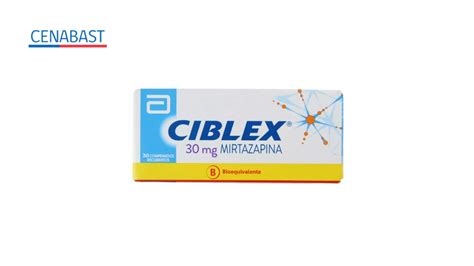 Nibitha Ciblex Mirtazapina 30 Mg X 30 Comprimidos Recubiertos Cenabast