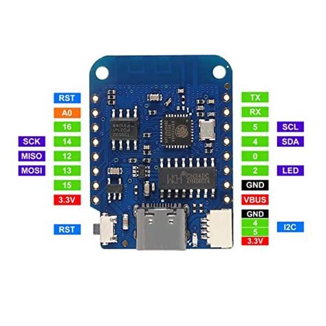 Dweii 3pcs D1 Mini V4 0 0 Type C Usb Board Nodemcu Esp8266 Wifi Iot