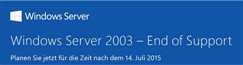 Windows Server 2003 End Of Support WILKENS IT