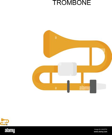 Trombone Simple Vector Icon Illustration Symbol Design Template For Web Mobile Ui Element Stock