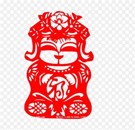 红色人物剪纸PNG图片素材下载 图片编号yjodgdxq 免抠素材网