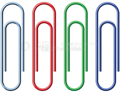 回形针免抠元素 彩色金属回形针 彩色金属回形针图片免费下载 5092693460 千图网pro