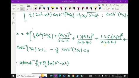 Mathematical Formulae And Their Explanation Integrals Of Inverse Hyperbolic Functions 61