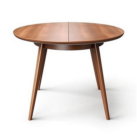 Modern Flat Table Wooden Furniture Isolted Premium Ai Generated Image