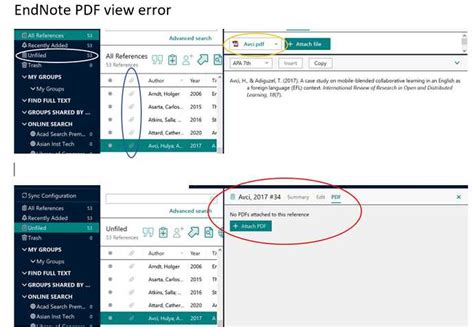 EndNote PDF View Error EndNote General Discourse