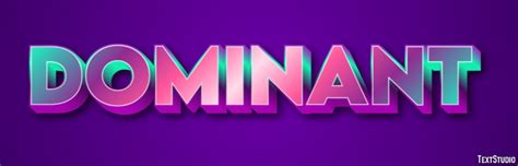 Dominant Text Effect And Logo Design Word