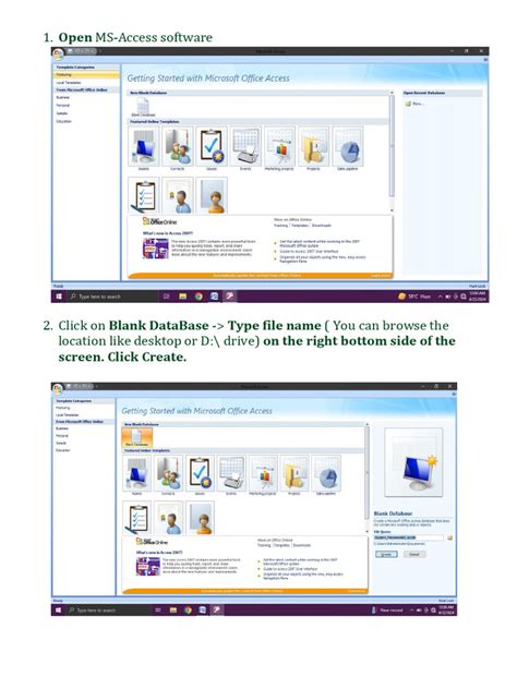 Access Prac Stepes Pdf Microsoft Access System Software