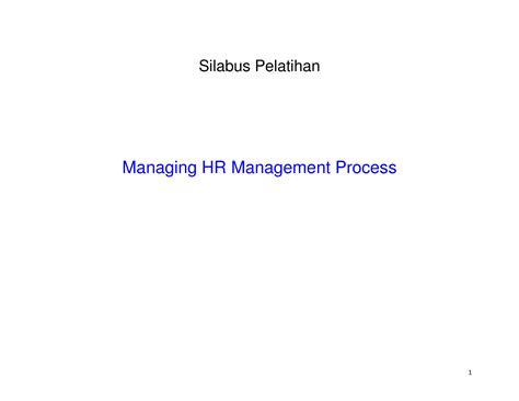 DOC Managing HR Management Process DOKUMEN TIPS