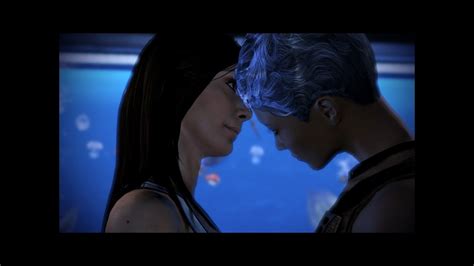 Mass Effect 3 Femshep And Diana Allers Kissing Lesbian Love Scene