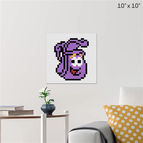 Backpack Pixel Art Wall Poster Build Your Own With Bricks BRIK