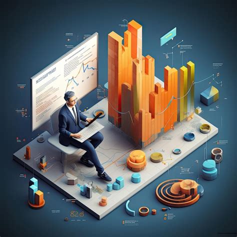 Premium Ai Image Business And Statistics Concept