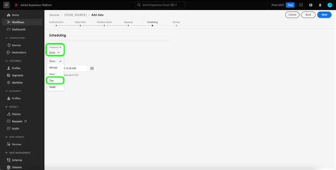 Create A Dataflow Using A Database Source In The Ui Adobe Experience Platform